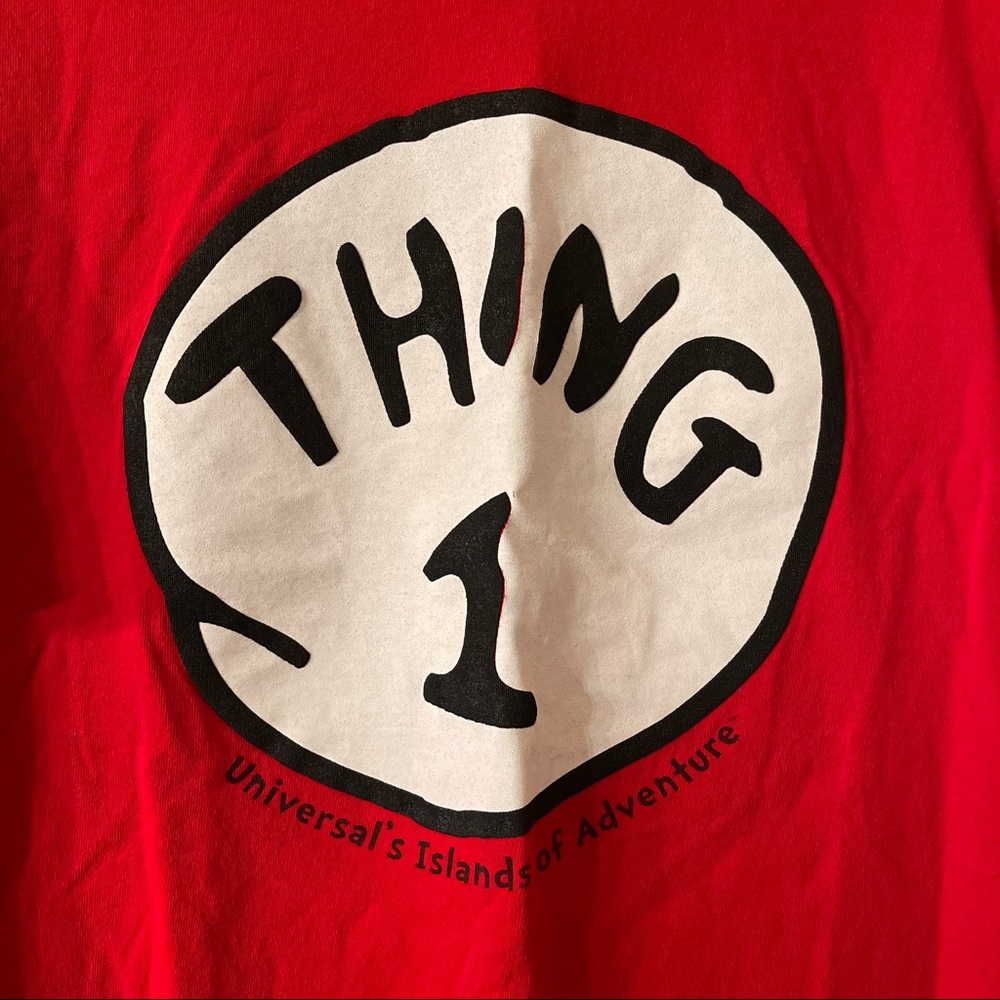 Dr Seuss Thing 1 T-Shirt Universal Studios Unisex - Gem